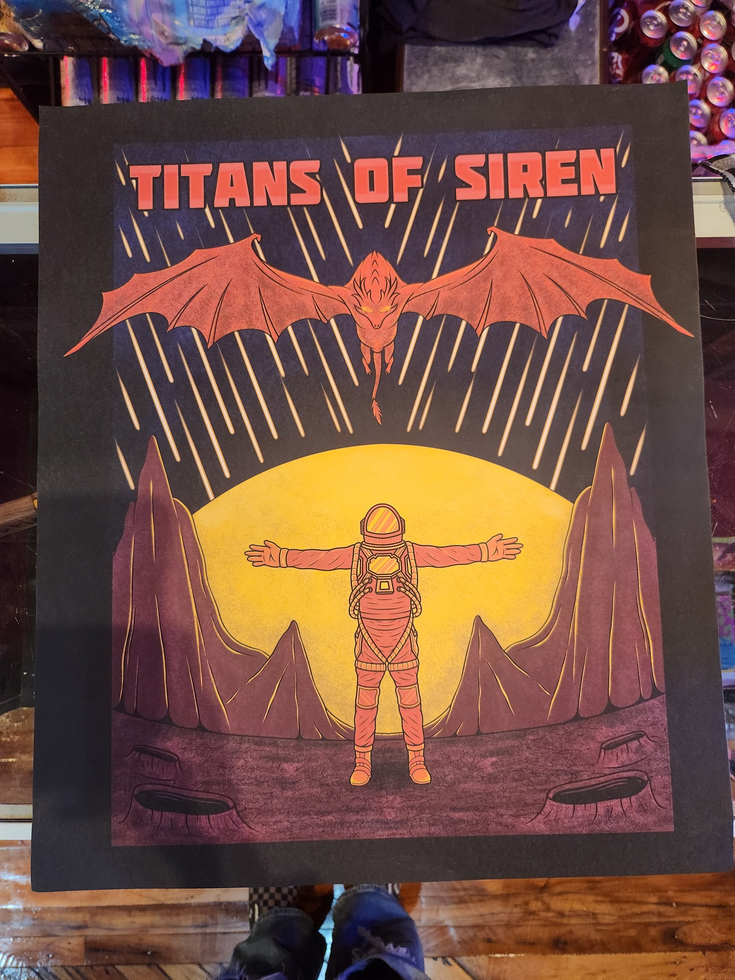 Titans of Siren “Dragstanaut” poster – Dead End Records LLC